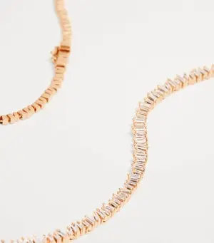 SUZANNE KALAN Diamond Mini Classic Tennis Necklace