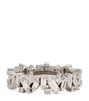 SUZANNE KALAN Gold And Diamond Frenzy Ring - White