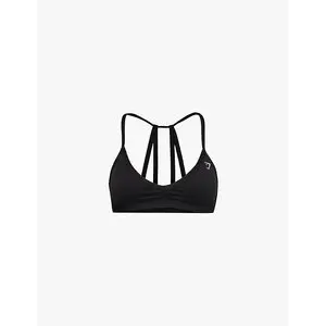 GYMSHARK Minimal Triangle-cup Stretch-woven Sports Bra - Black