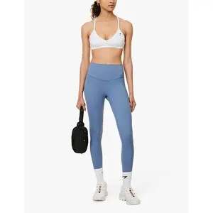 GYMSHARK Minimal Triangle-cup Stretch-woven Sports Bra - White