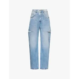 Maison Margiela Contrast Stitching Jeans For Women
