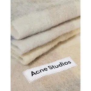 Acne Studios Vally Checked Wool-blend Scarf