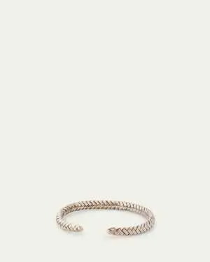 JAN LESLIE Braided Sterling Cuff Bracelet
