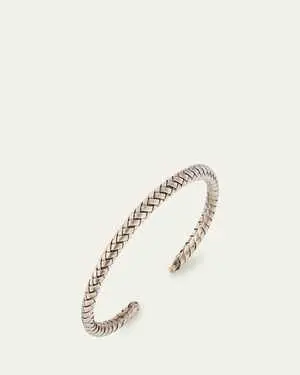 JAN LESLIE Braided Sterling Cuff Bracelet