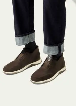 Berluti Echappee Suede Slip-on Boots