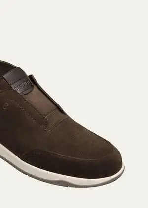 Berluti Echappee Suede Slip-on Boots