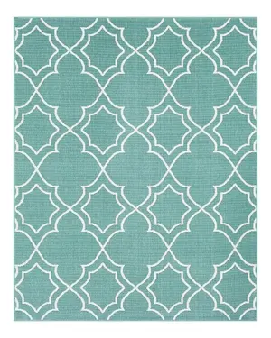 LIVABLISS Alfresco Alf-h Area Rug, 3'7 X 5'7 - Teal