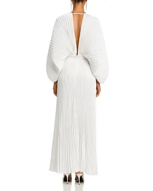 L'IDEE Versailles Pleated Gown - Ivory