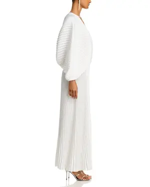 L'IDEE Versailles Pleated Gown - Ivory