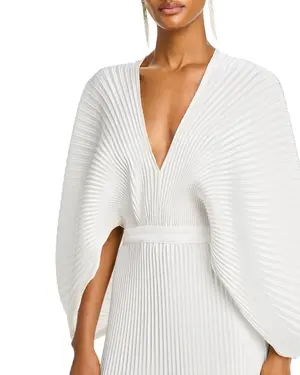 L'IDEE Versailles Pleated Gown - Ivory