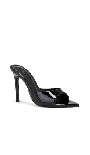 TONY BIANCO Malibu Mule Stiletto Heel - Black Patent
