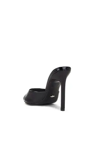 TONY BIANCO Malibu Mule Stiletto Heel - Black Patent