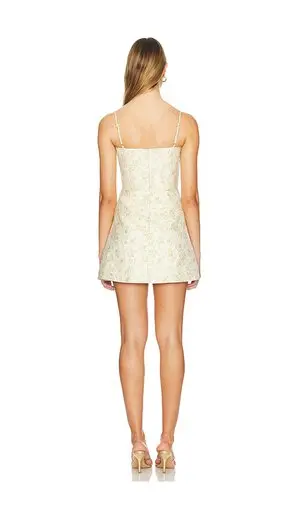 SAU LEE Joey Dress - Sand Multi