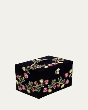Wolf Zoe Large Jewelry Box - Indigo