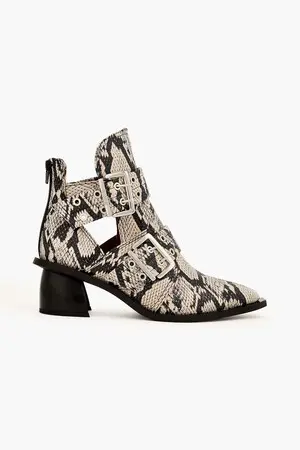 Women's Snake Print Boots