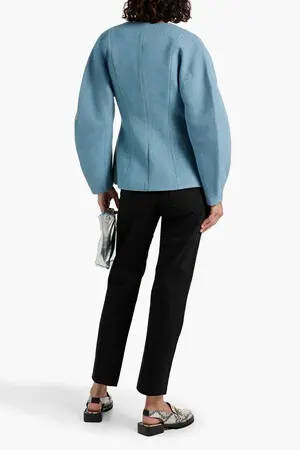 GANNI Woolblend Twill Blazer
