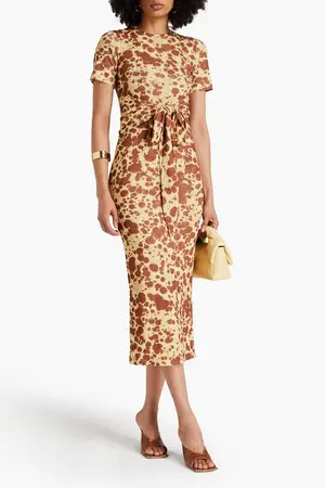Nanushka Printed Jersey Midi Dress