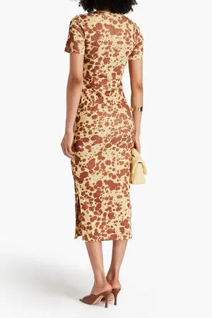 Nanushka Printed Jersey Midi Dress