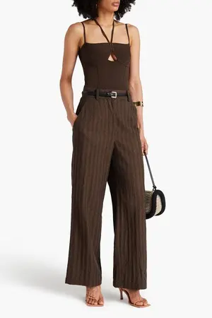 Nanushka Cutout Ribbed-knit Top