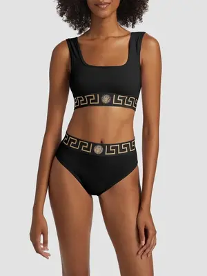 Versace Topeka Logo Stretch Cotton Jersey Briefs