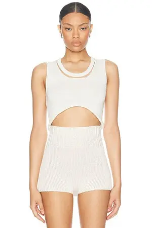 AISLING CAMPS Cropped Tank Top