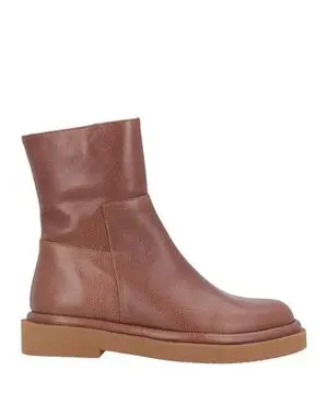 Women's Tan Leather Ankle Boots