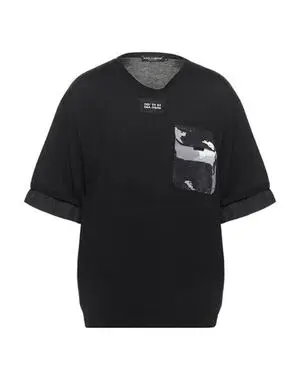 Dolce & Gabbana T-shirt Size Cotton, Polyester, Viscose, Polyurethane - Black