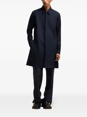 AMI Paris Pintuck Long-sleeve Virgin-wool Shirt