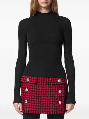 Versace Wool Ribbed-knit Top
