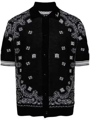 Amiri Ribbed Polos For Men