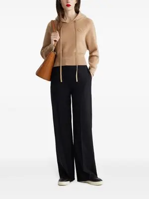 PATOU Knitted Hoodie - Brown