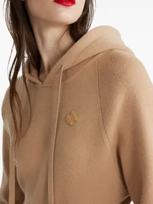 PATOU Knitted Hoodie - Brown