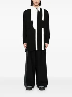 Yohji Yamamoto Panelled Long-sleeved Shirt