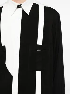 Yohji Yamamoto Panelled Long-sleeved Shirt