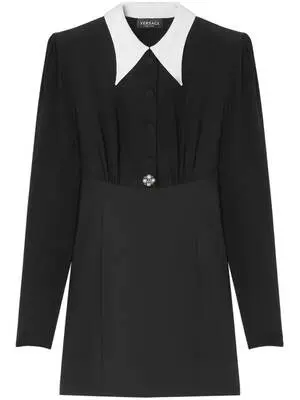 Versace Pearl-detailing Mini Dress