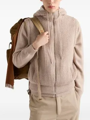 Prada Cashmere Hooded Gilet
