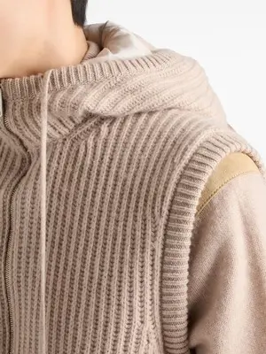 Prada Cashmere Hooded Gilet