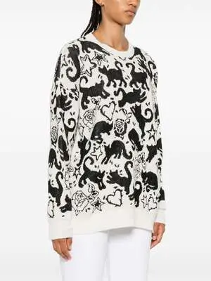 TWINSET Patterned Jacquard Sweater