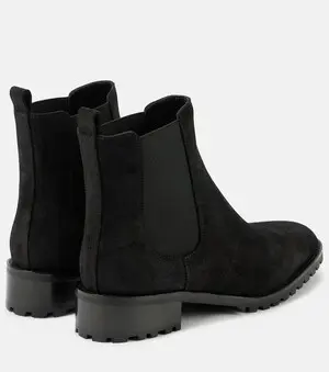 Manolo Blahnik Chelata Suede Chelsea Boots