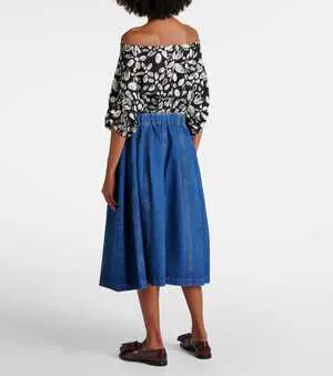 Marni Denim Midi Skirt