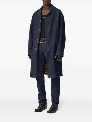 Versace Logo-patch Straight Leg Jeans