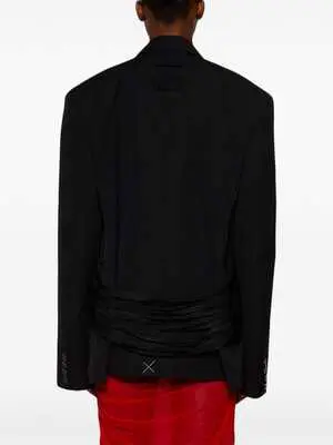 JEAN PAUL GAULTIER Lace-detail Wool Blazer