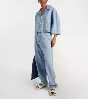 Bottega Veneta Cropped Denim Shirt