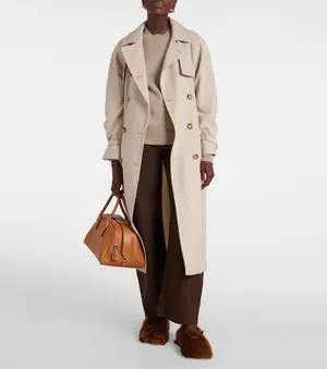 TOD'S Gommino Shearling Moccasins - Brown