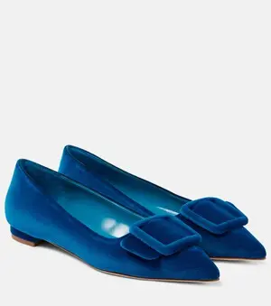 Manolo Blahnik Textured Flats For Women