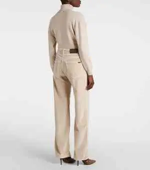 Brunello Cucinelli Wide-leg Cotton Pants