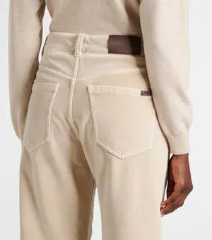Brunello Cucinelli Wide-leg Cotton Pants