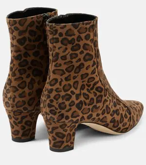 Manolo Blahnik Myconia 50 Leopard-print Suede Ankle Boots - Brown