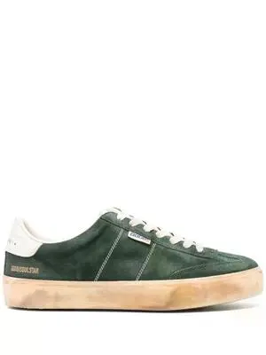 GOLDEN GOOSE Soul Star Suede Sneakers - Green