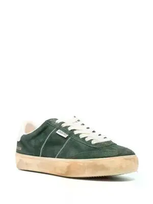 GOLDEN GOOSE Soul Star Suede Sneakers - Green